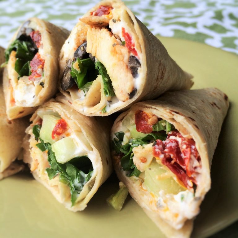 Chicken, Feta and Roasted Red Pepper Tortilla Wraps – Karen Mangum ...