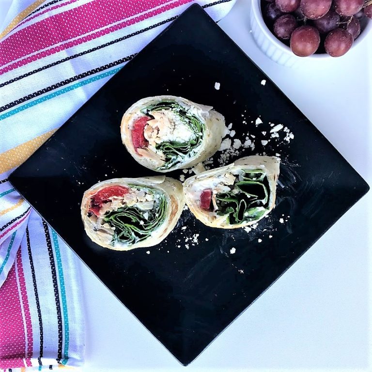 Chicken, Feta and Roasted Red Pepper Tortilla Wraps – Karen Mangum ...